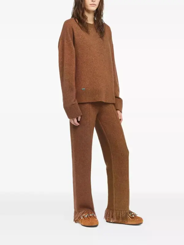 Alanui Crew-neck Sweater - Brown