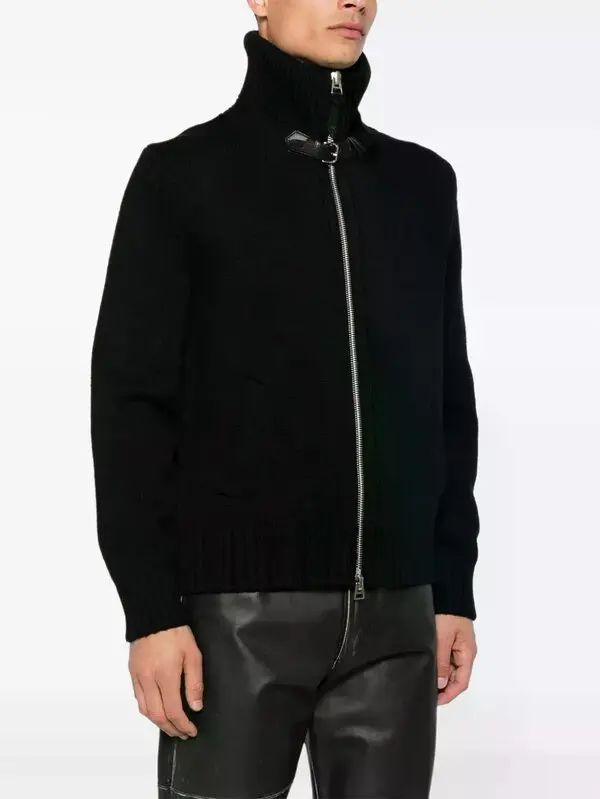 TOM FORD Zip-front Ribbed Wool Jacket