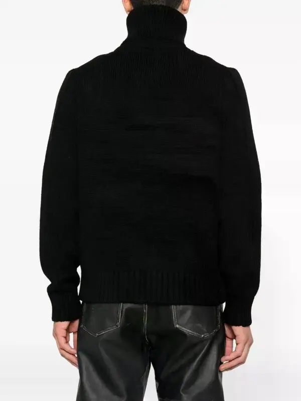 TOM FORD Zip-front Ribbed Wool Jacket