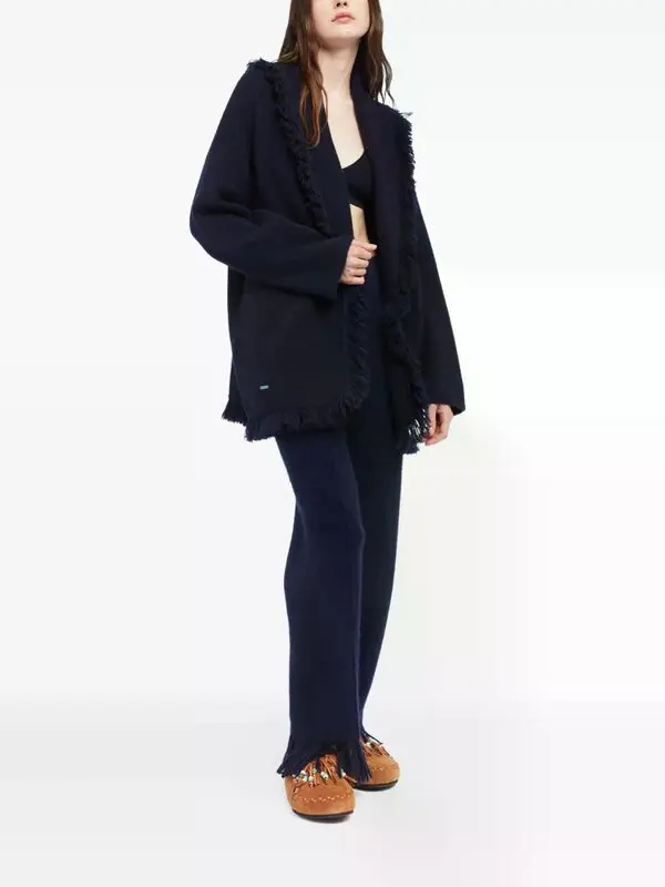 Alanui Fringed Cardigan - Blue