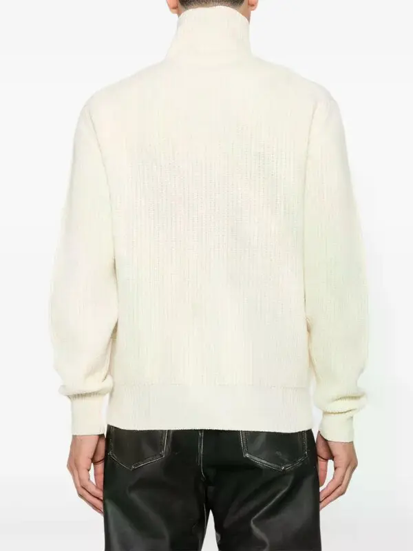 TOM FORD High-neck Zip-front Sweater