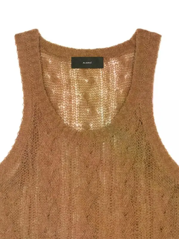 Alanui Cable-knit Tank Top