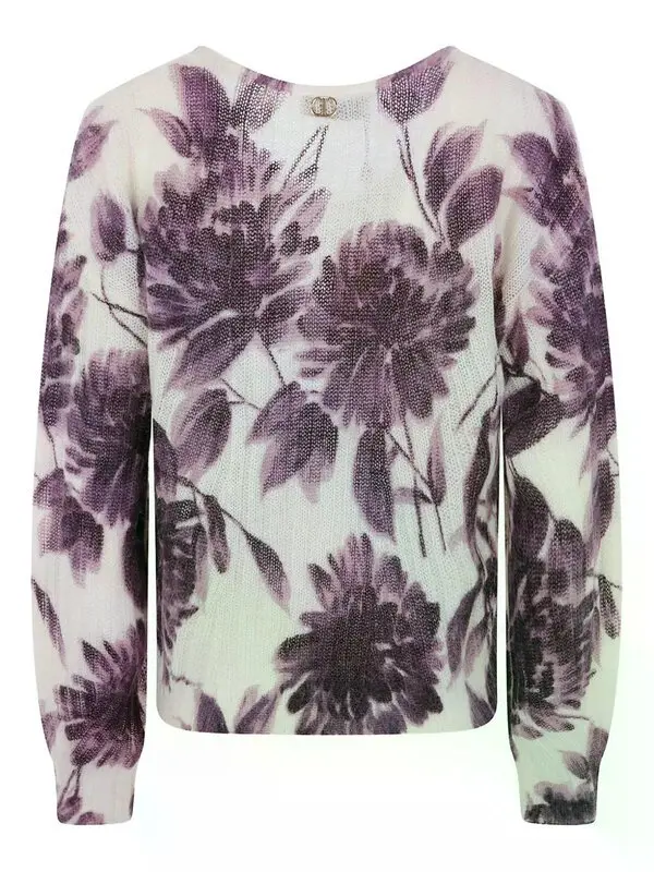 TWINSET Floral Print Sweater