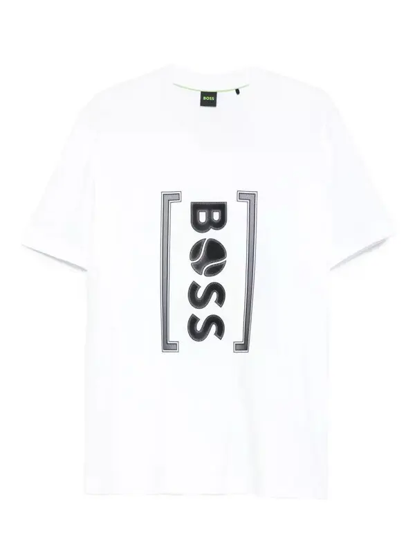 BOSS Tennis-ball Logo T-shirt - White