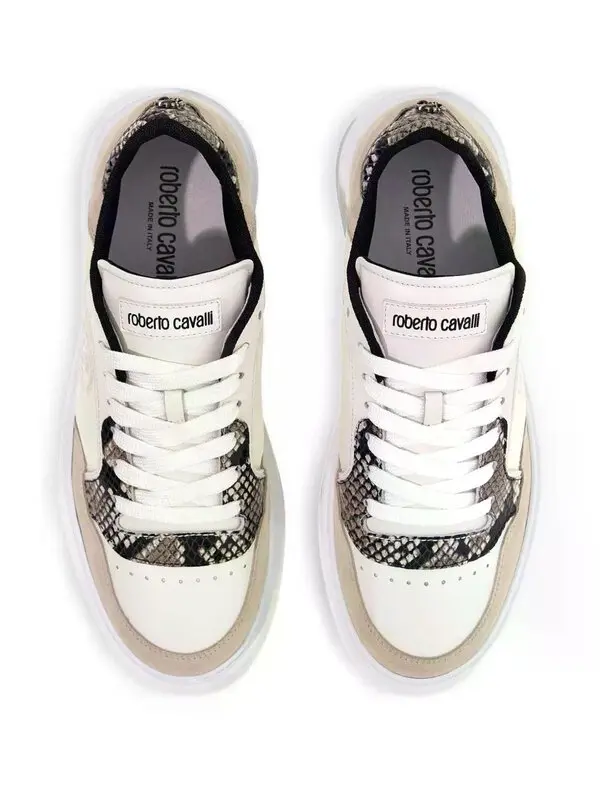Roberto Cavalli Colour-block Low Top Sneakers