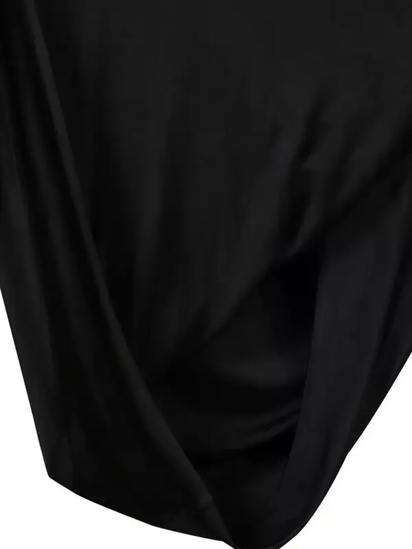 Victoria Beckham Crystal-embellished Draped Midi Dress