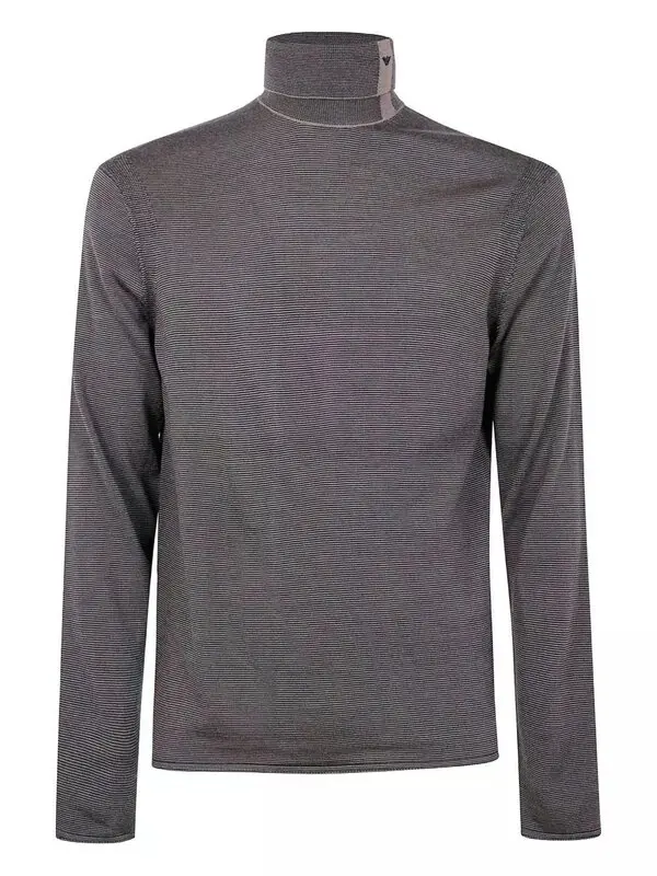 Emporio Armani Turtleneck Wool Sweater - Neutrals