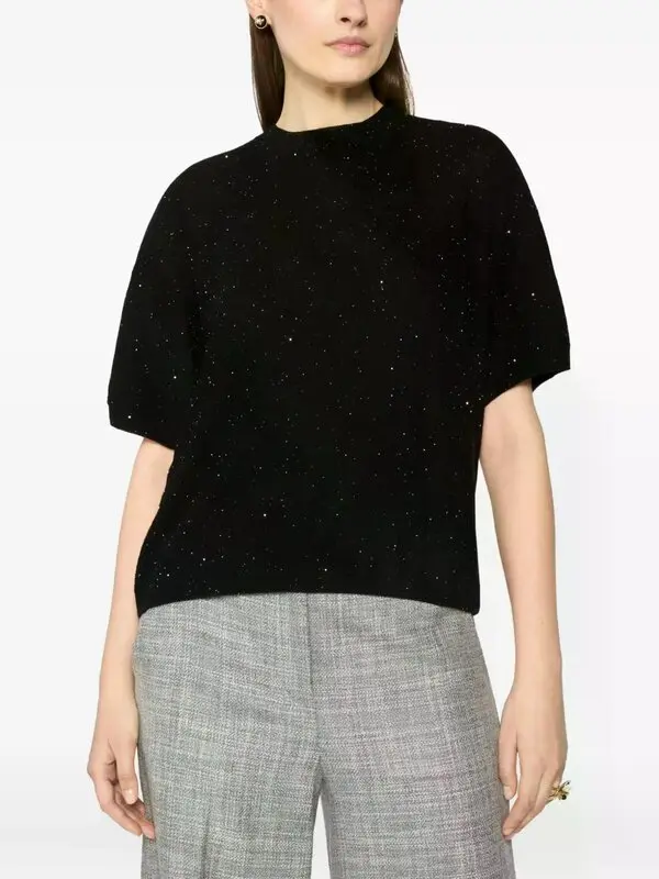 GENNY Glitter-embellished Top