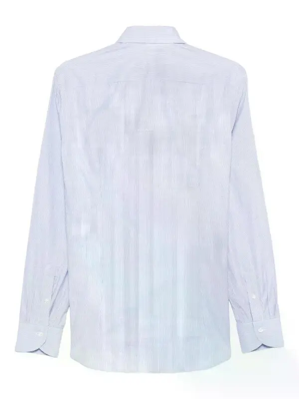 Canali Pinstriped Cotton Shirt