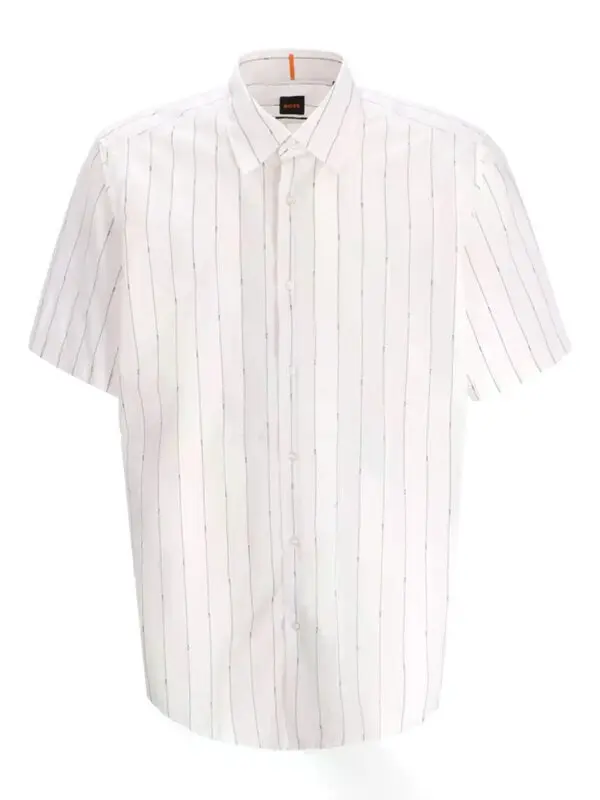 BOSS Striped Shirt - White