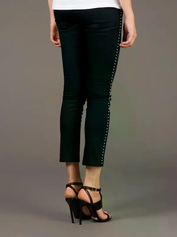 Alexander McQueen Cropped Beaded Trousers