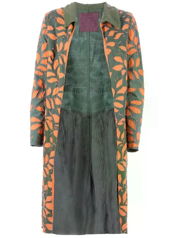 PROJET ALABAMA Leaf-patterned Recycled Cotton Coat