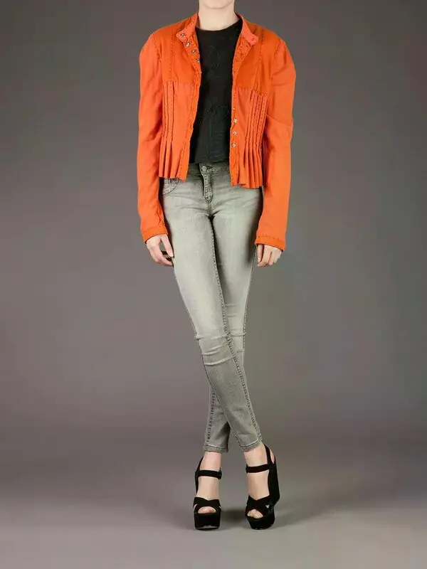 PROJET ALABAMA Pleated Cropped Jacket