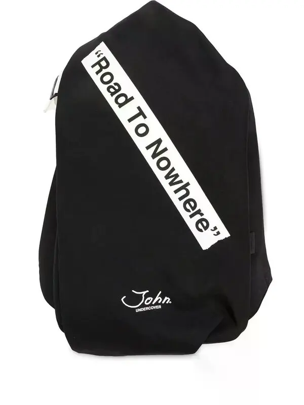 JOHNUNDERCOVER Road To Nowhere Print Backpack - Black