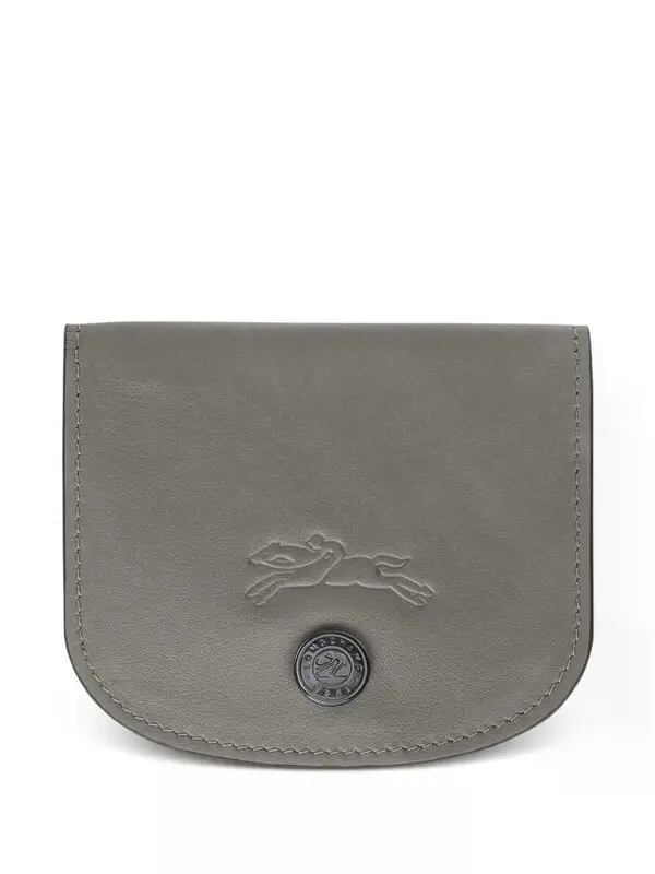 Longchamp Le Pliage Leather Cardholder - Grey