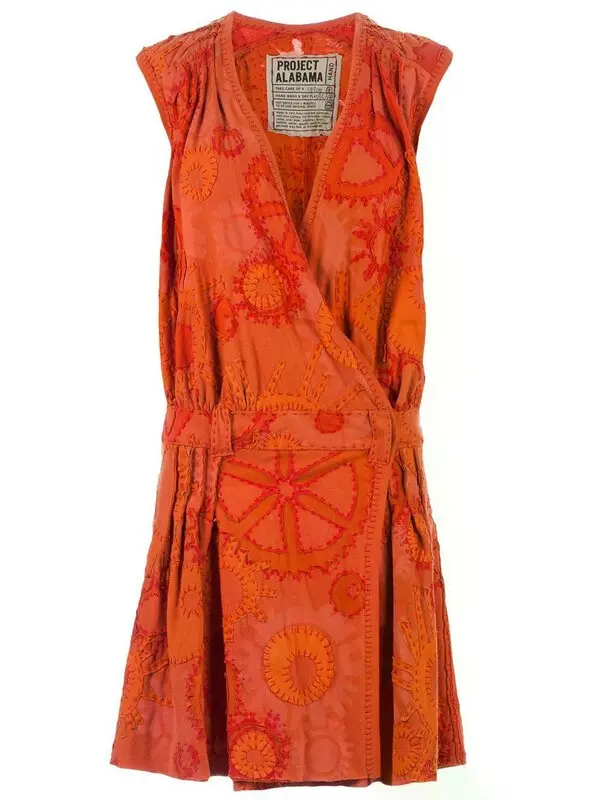 PROJET ALABAMA Sunshine Patterned Wrap Dress
