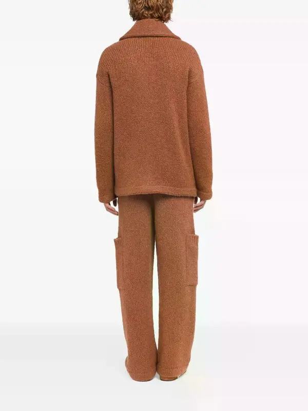 Alanui Shawl-collar Button Cardigan - Brown