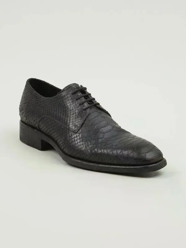 JEAN-BAPTISTE RAUTUREAU Snakeskin-effect Derby Shoes