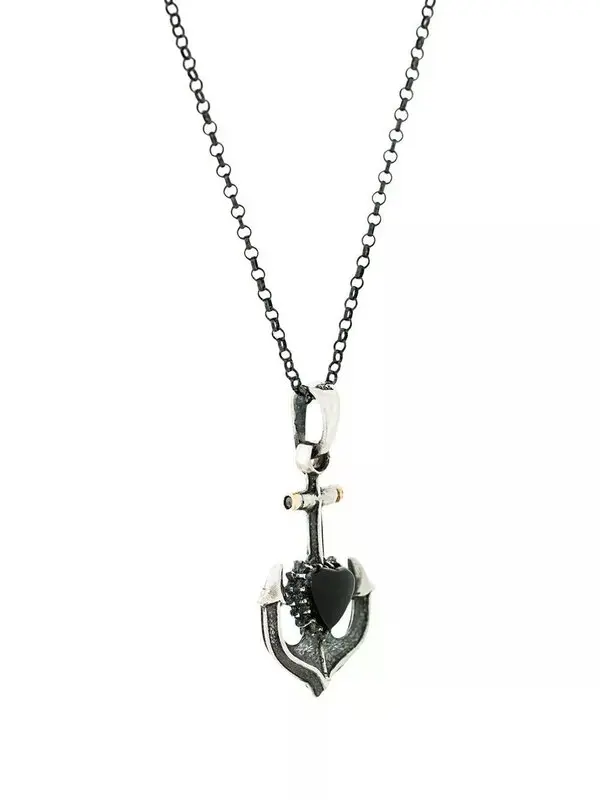 UGO CACCIATORI Heart And Anchor Pendant Necklace