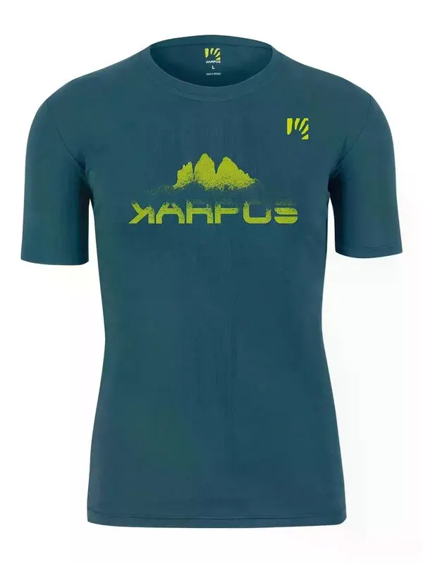 KARPOS Mountain-graphic T-shirt - Blue