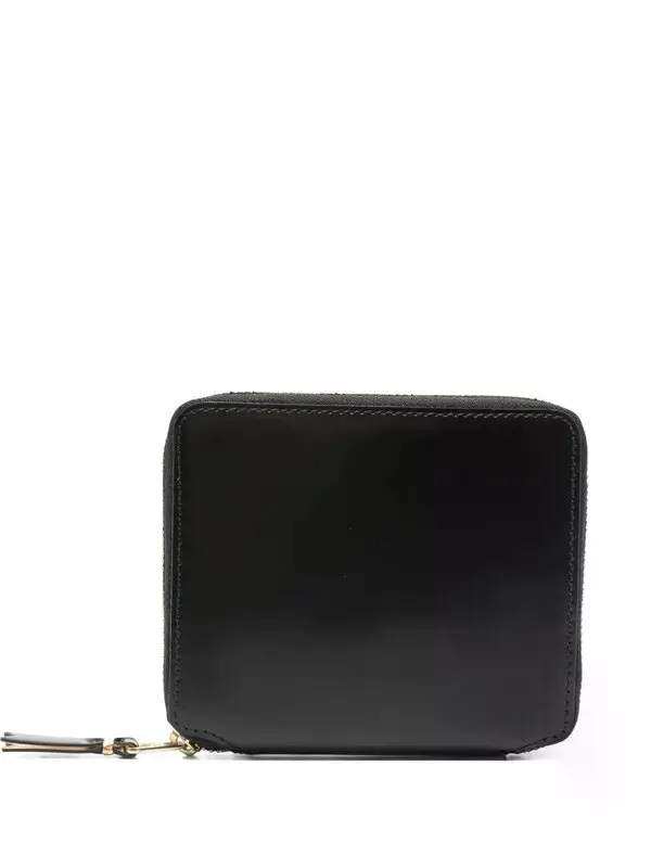 Comme Des Garçons Zip-around Leather Wallet - Black