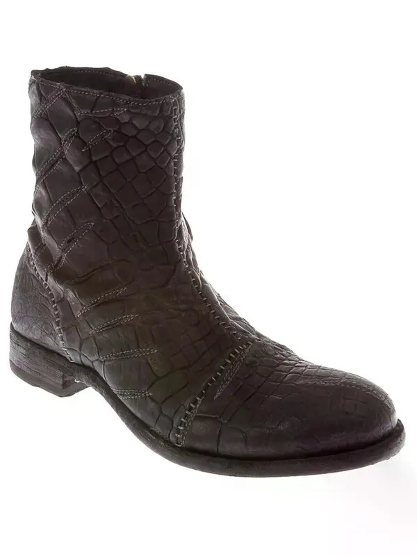Premiata Textured Leather Boots