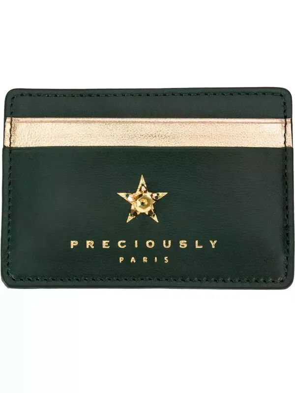 PRECIOUSLY Star Embellished Cardholder - Green