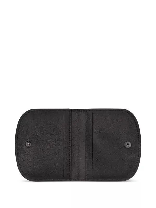 Longchamp Pliage Leather Cardholder - Black