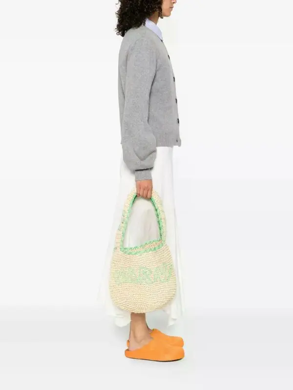 Marni Nassa Woven Shoulder Bag - Neutrals