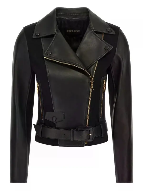Roberto Cavalli Leather Biker Jacket