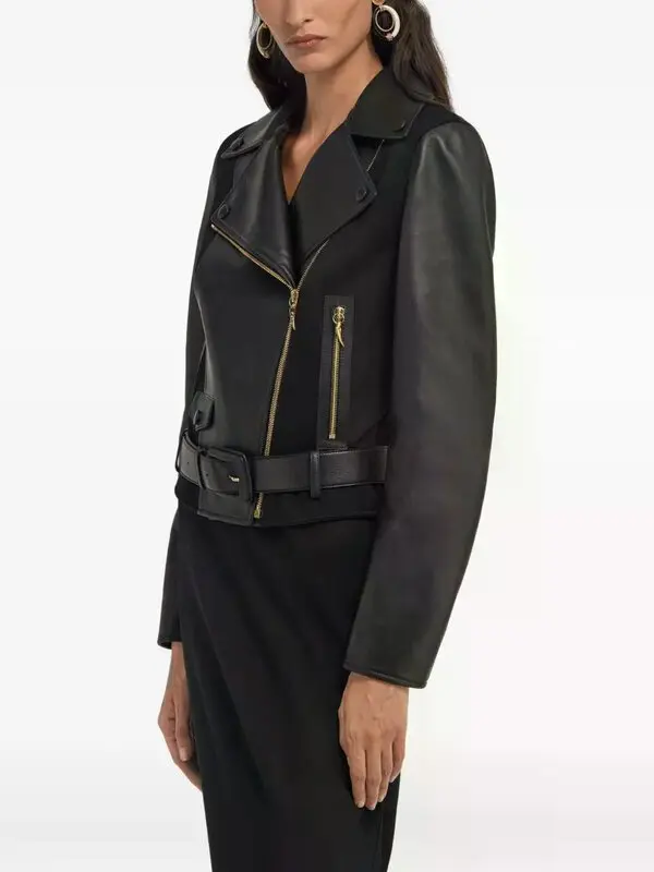 Roberto Cavalli Leather Biker Jacket