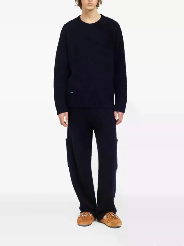 Alanui Crew-neck Cashmere-silk Blend Sweater