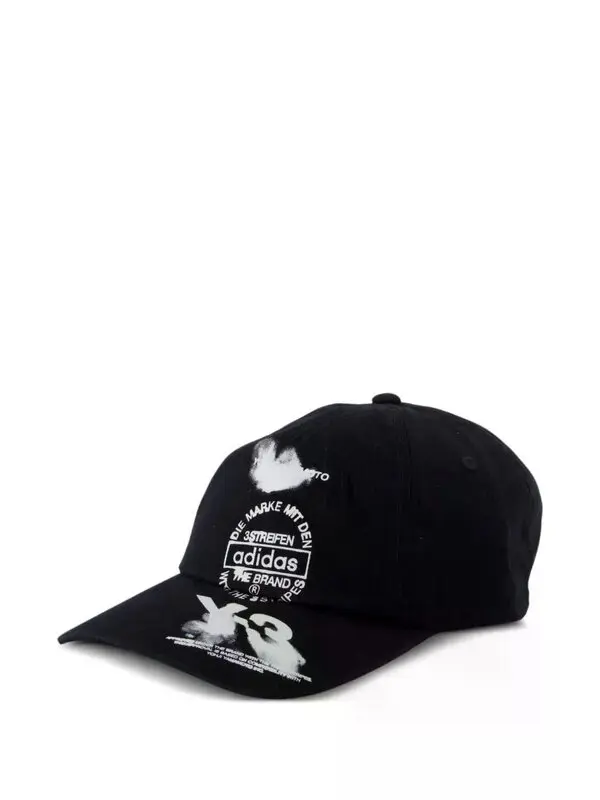Y3 Graphic-print Baseball Cap - Black