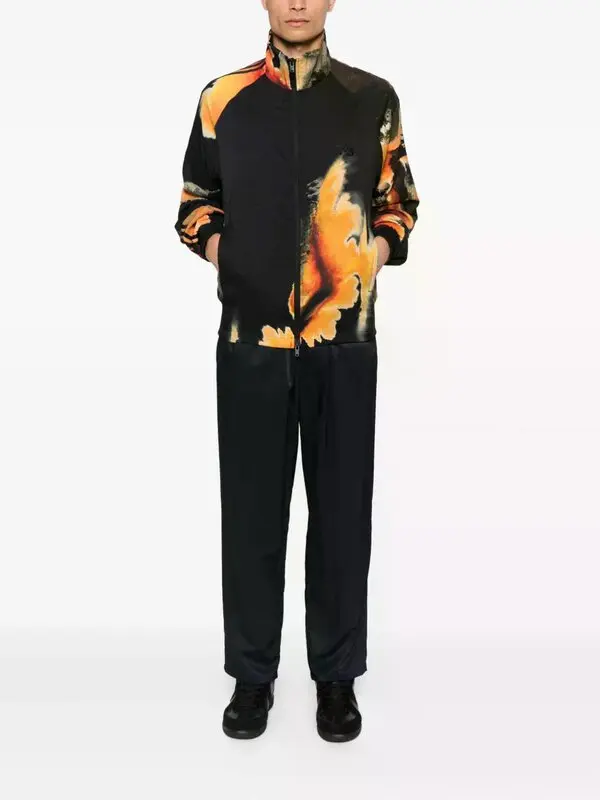 Y3 Abstract-print Zip-up Jacket