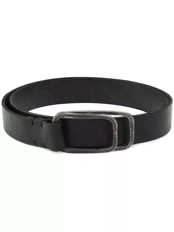 TAGLIOVIVO Thick Leather Belt - Black