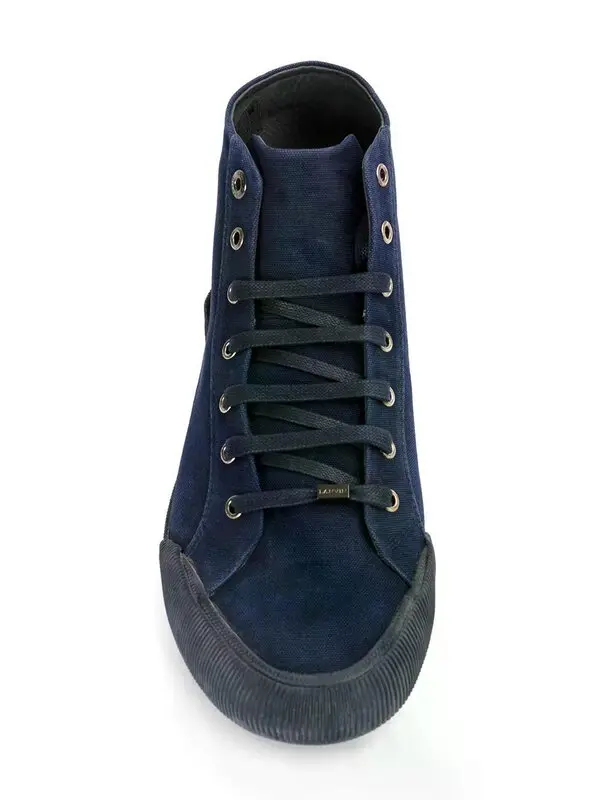 LANVIN Corduroy Canvas Sneakers