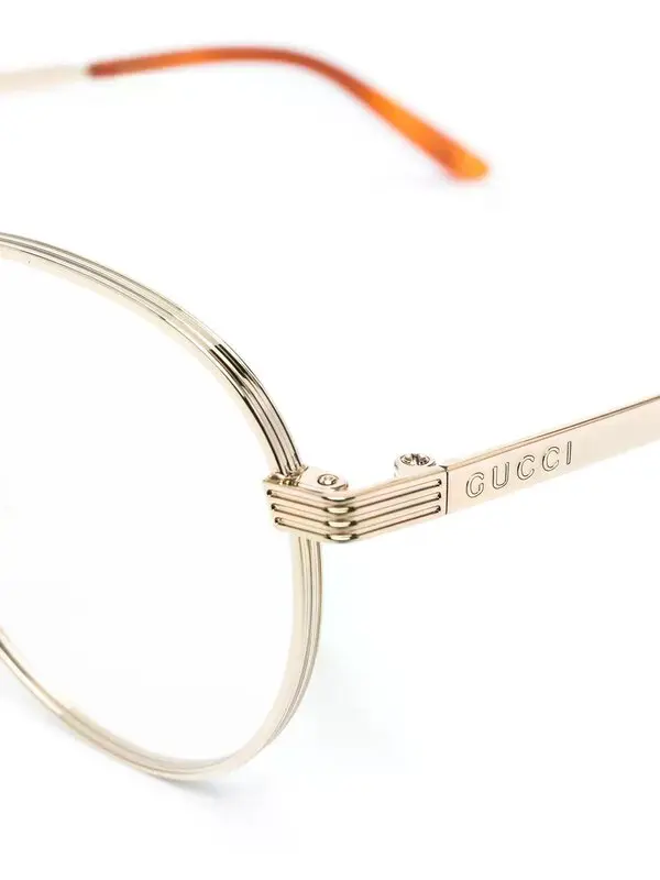 Gucci Round-frame Glasses - Silver