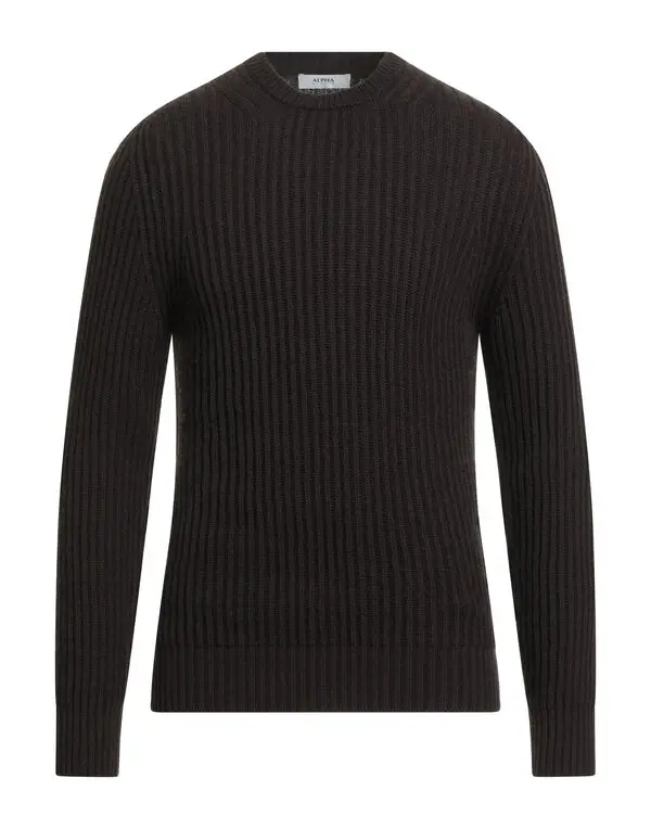 Alpha Studio Wool-blend Crewneck Sweater