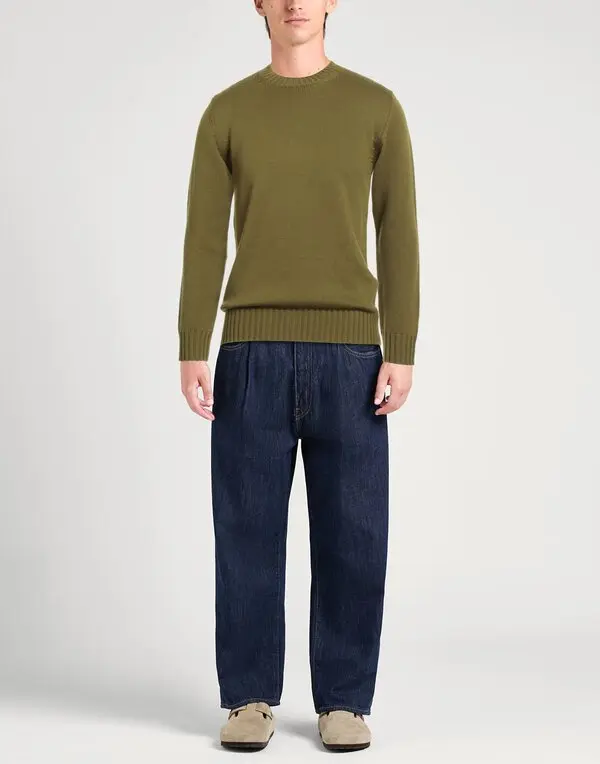 Alpha Studio Wool Crewneck Sweater - Green