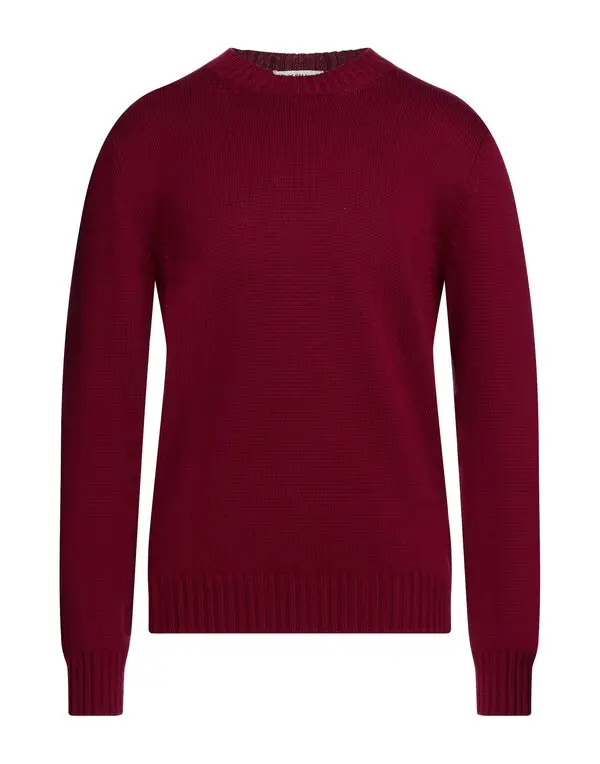 Alpha Studio Crewneck Wool Sweater - Red