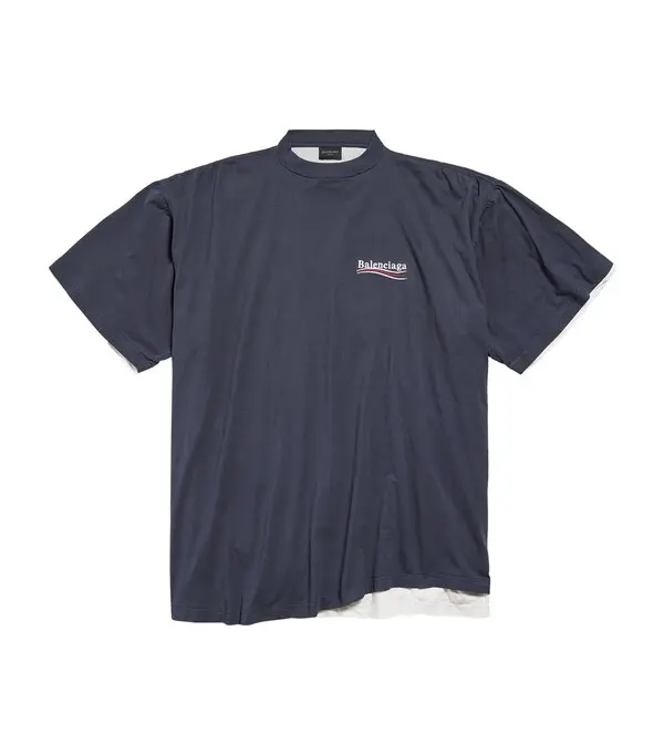 Balenciaga Stretch-cotton Double T-shirt