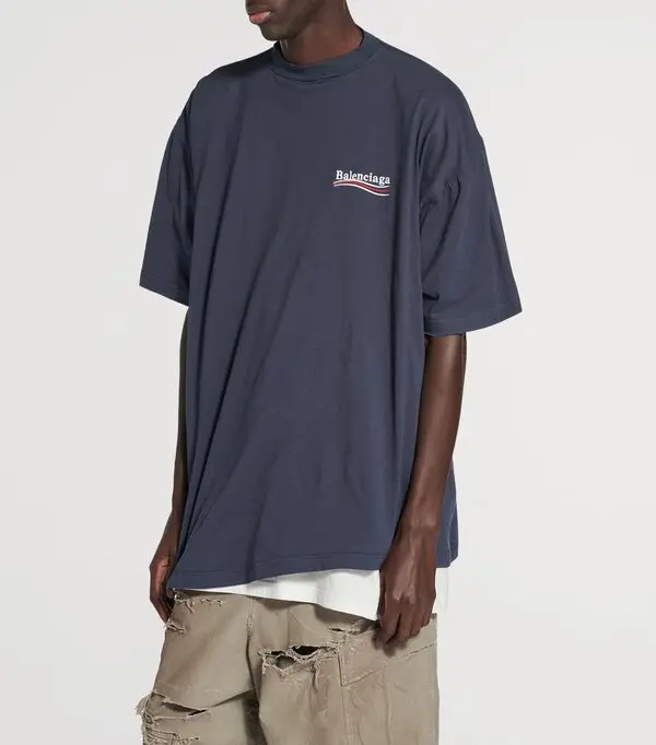 Balenciaga Stretch-cotton Double T-shirt