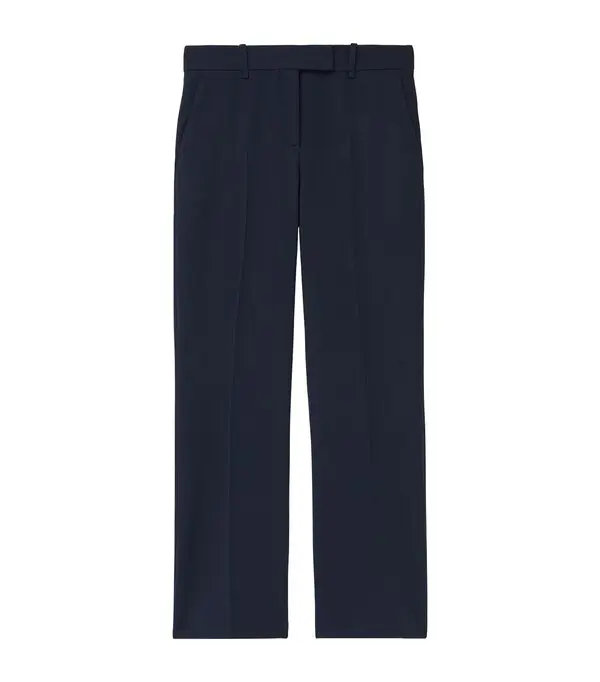Alexander McQueen Wool Straight Leg Tailored Trousers