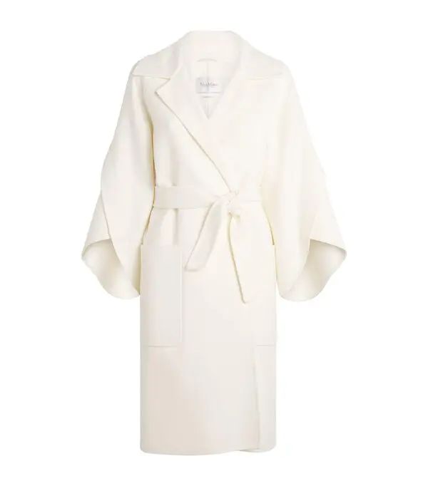 Max Mara Wool-cashmere Wrap Coat