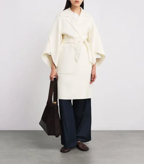 Max Mara Wool-cashmere Wrap Coat