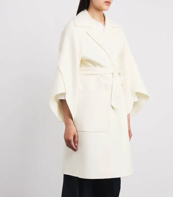 Max Mara Wool-cashmere Wrap Coat