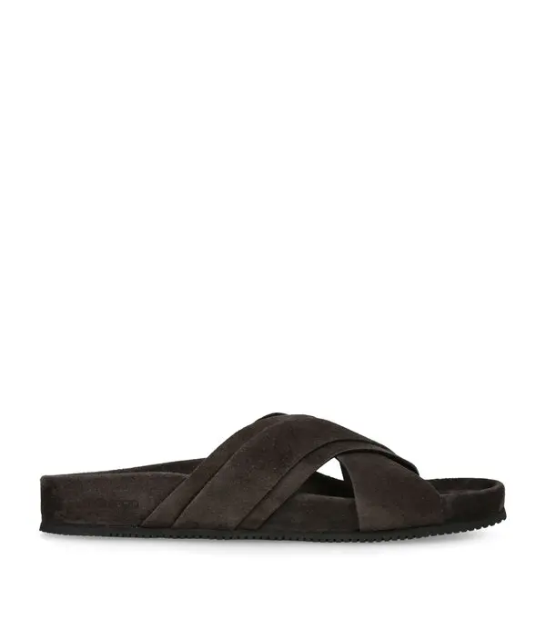 Tom Ford Suede Wicklow Sandals - Brown | Editorialist display picture 2