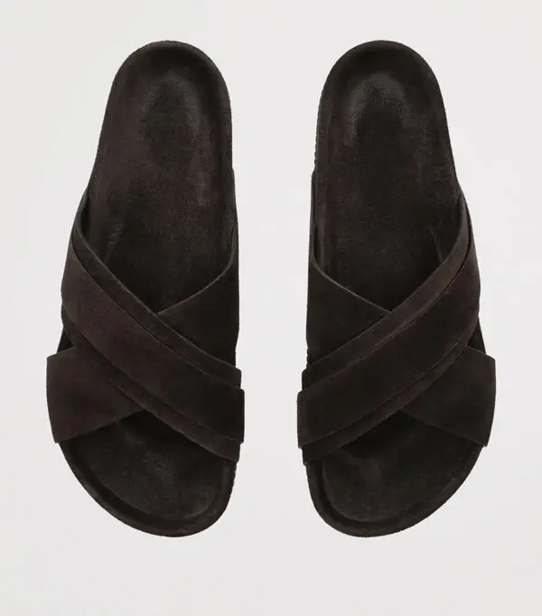 Tom Ford Suede Wicklow Sandals - Brown | Editorialist display picture 1