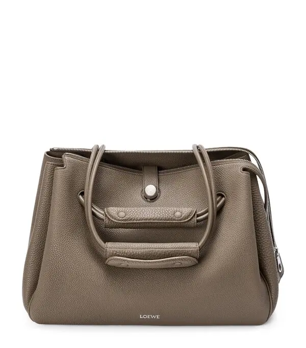 Loewe Grained Leather Madrid Shoulder Bag - Brown