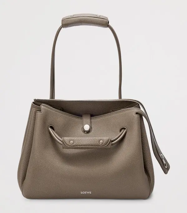 Loewe Grained Leather Madrid Shoulder Bag - Brown